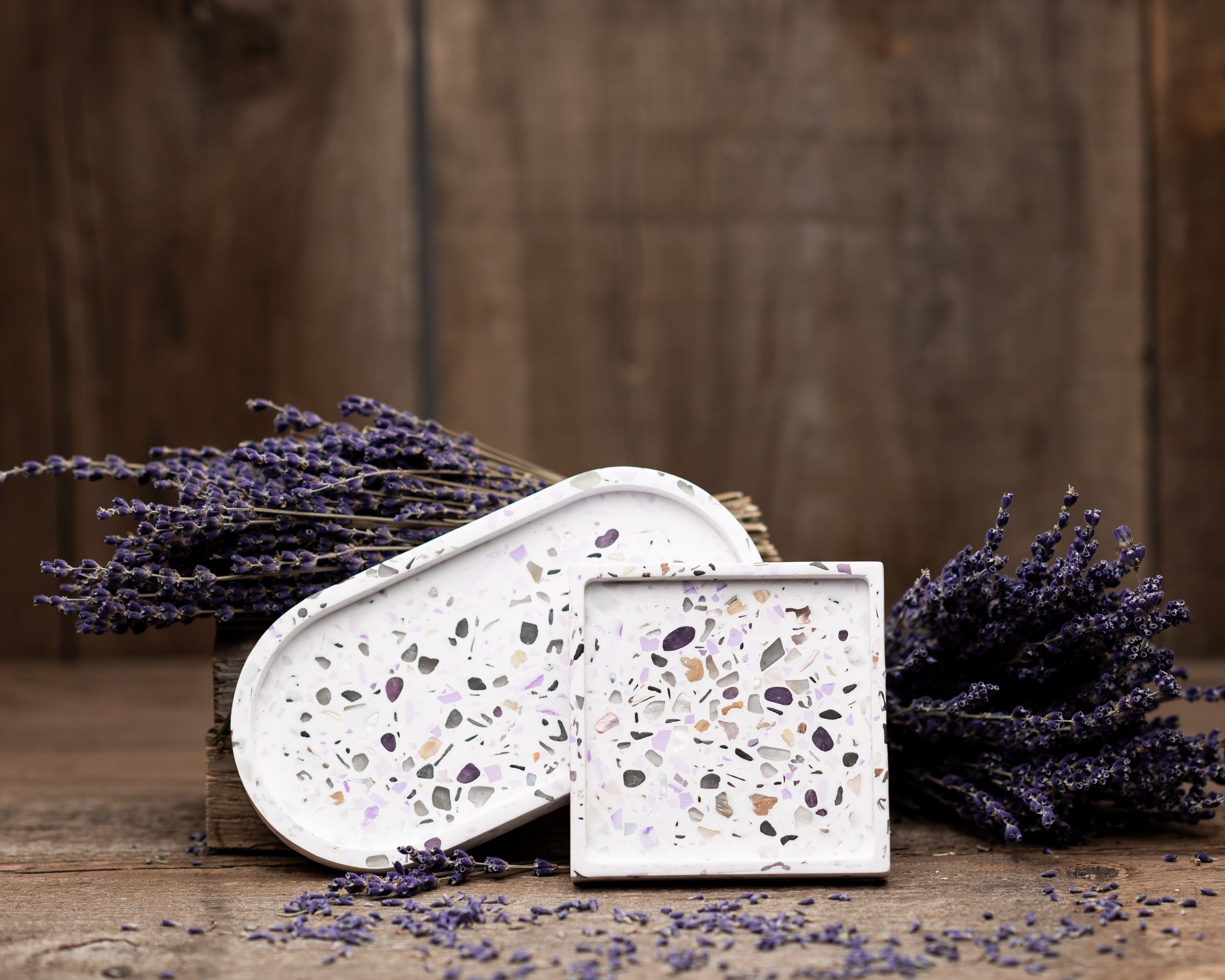 Lavender Terrazzo Tray – True Lavender Collective