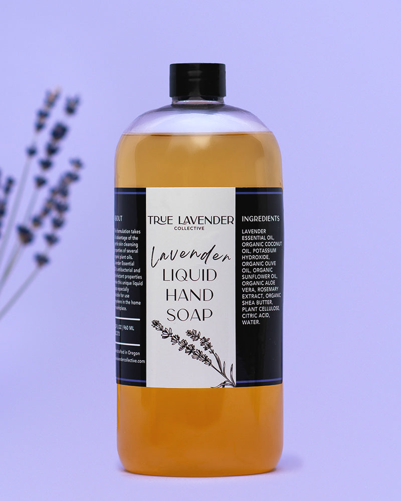 Lavender Liquid Hand Soap 32oz – True Lavender Collective