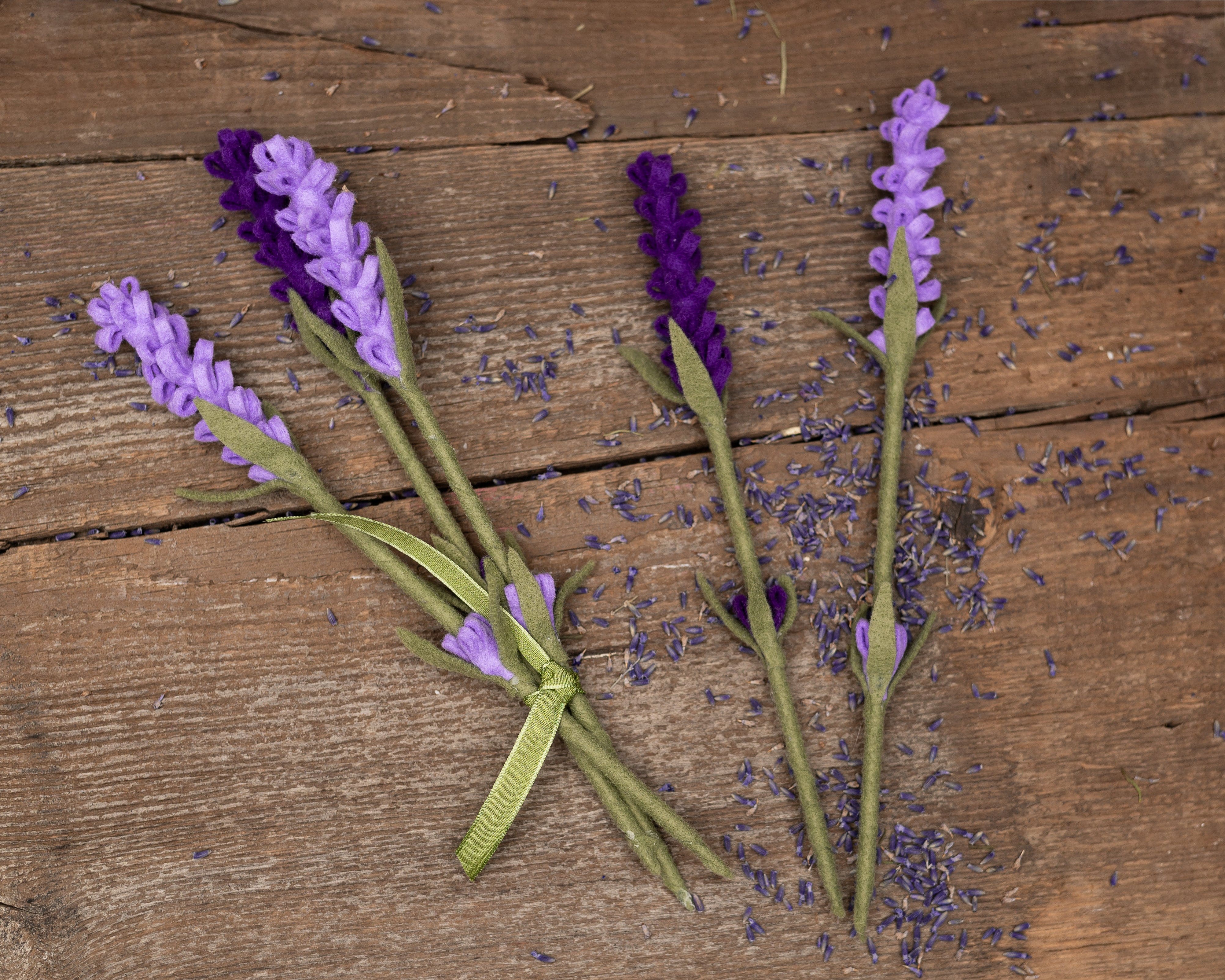 Felted Lavender Stem – True Lavender Collective