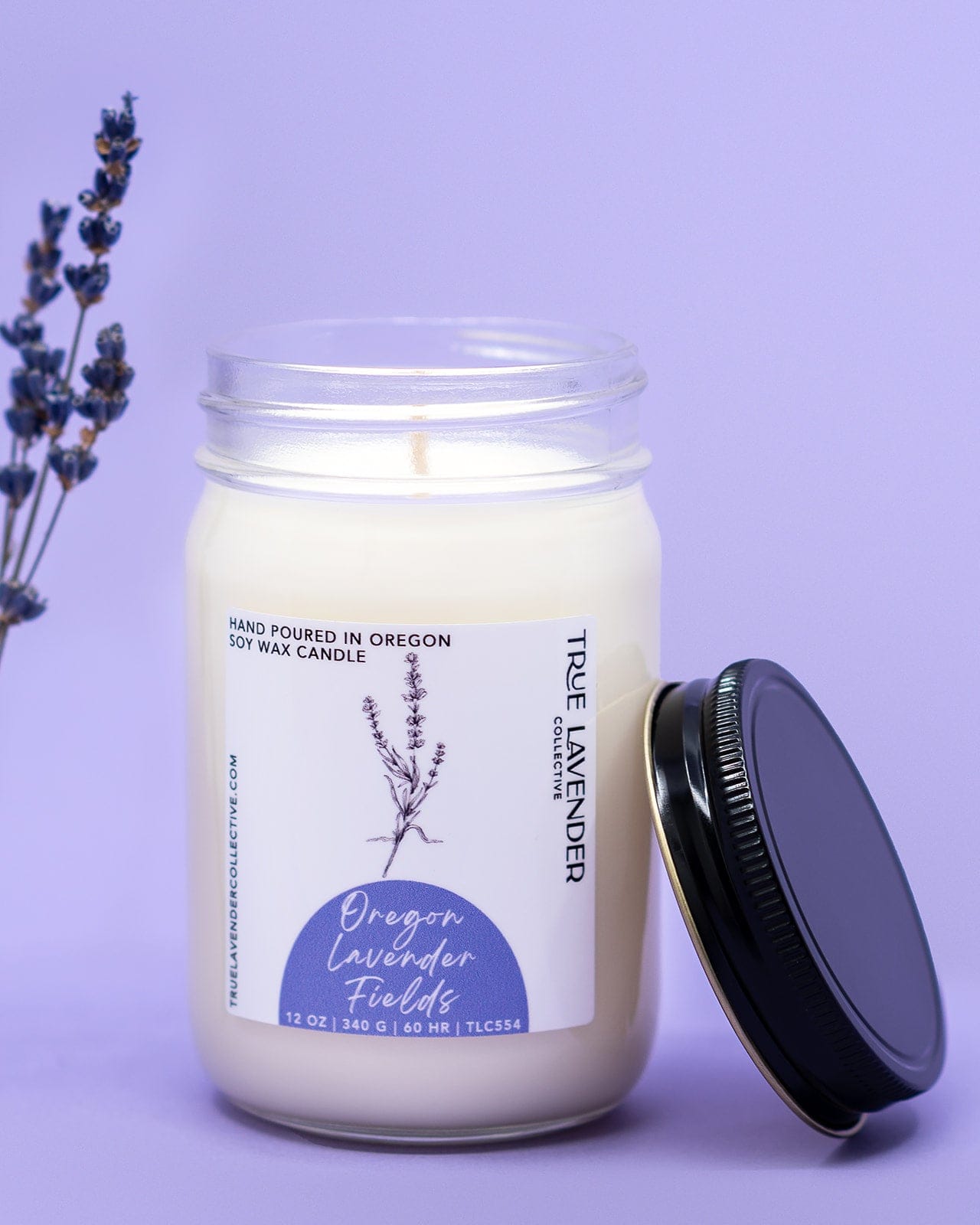 Soy Candle - Oregon Lavender Fields – True Lavender Collective